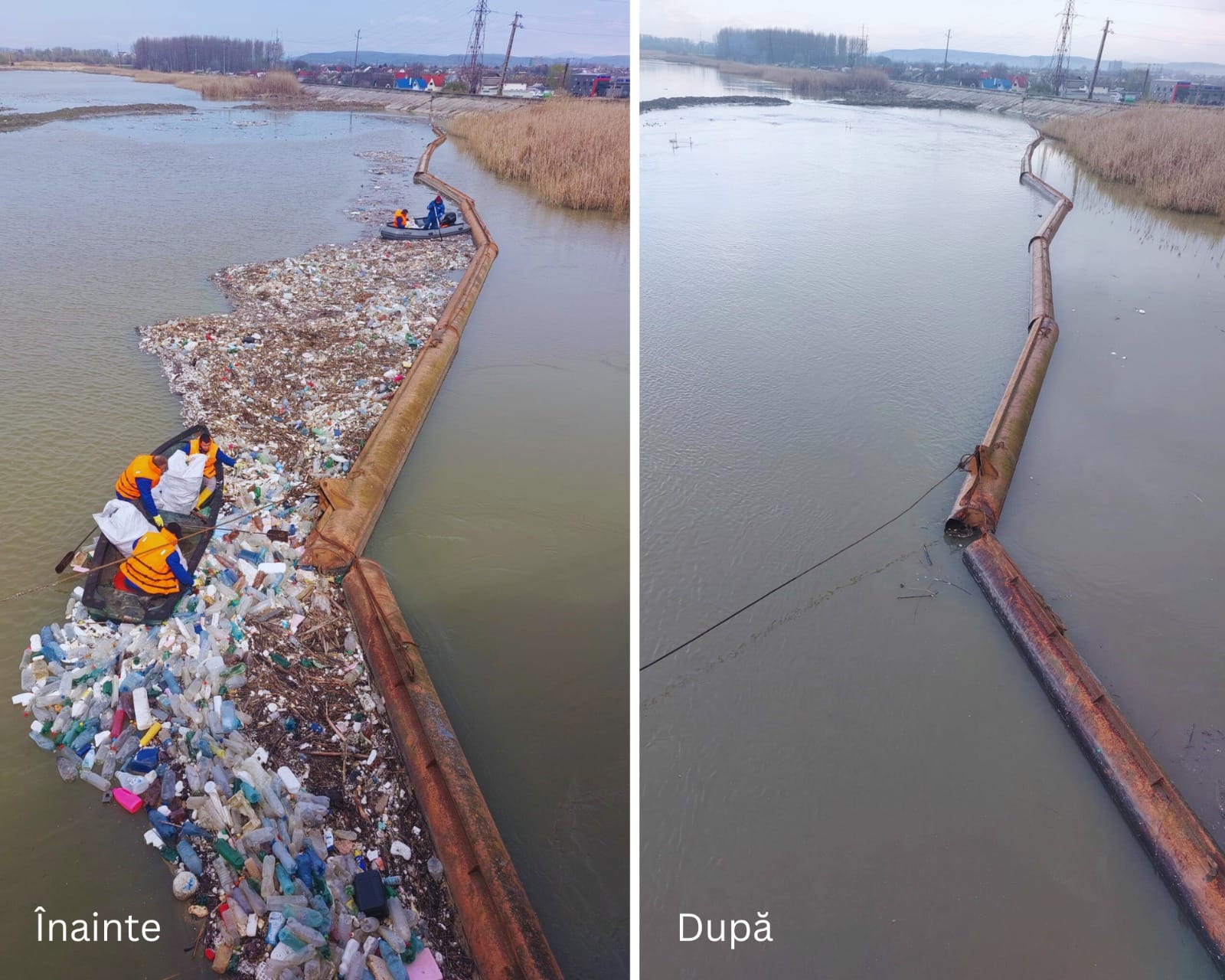 ABAAV: Mii de pet-uri au fost adunate din lacul Pitești (Prundu) | ROMEDIA