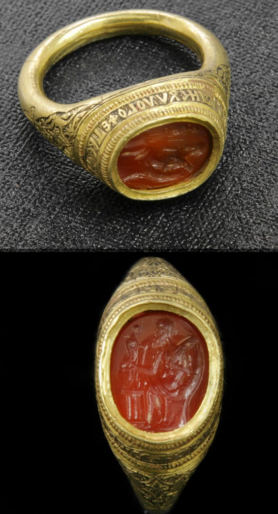 Un inel sigilar cu gemă - exponatul lunii aprilie la Muzeul Județean ...