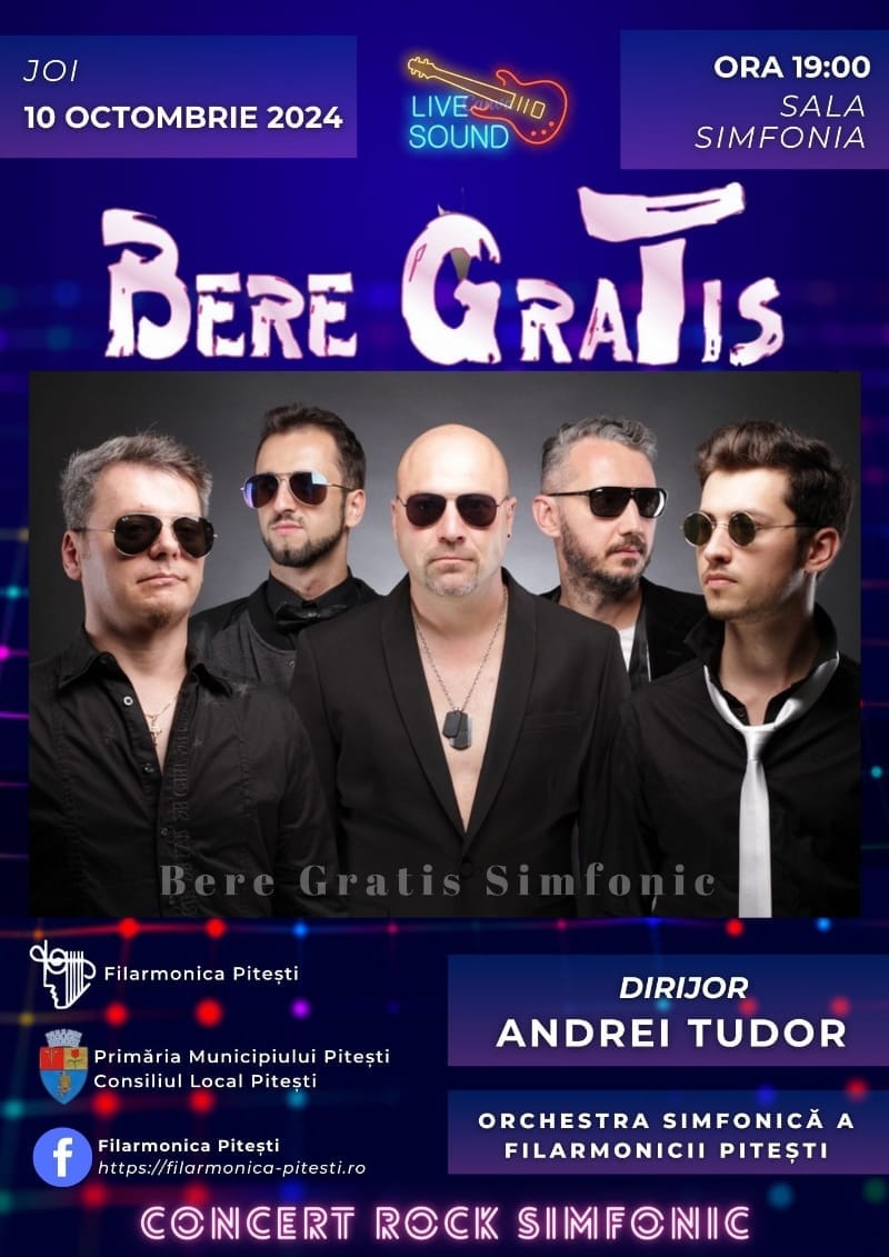 Bere Gratis Oficial, în premieră la Filarmonica Pitești | ROMEDIA