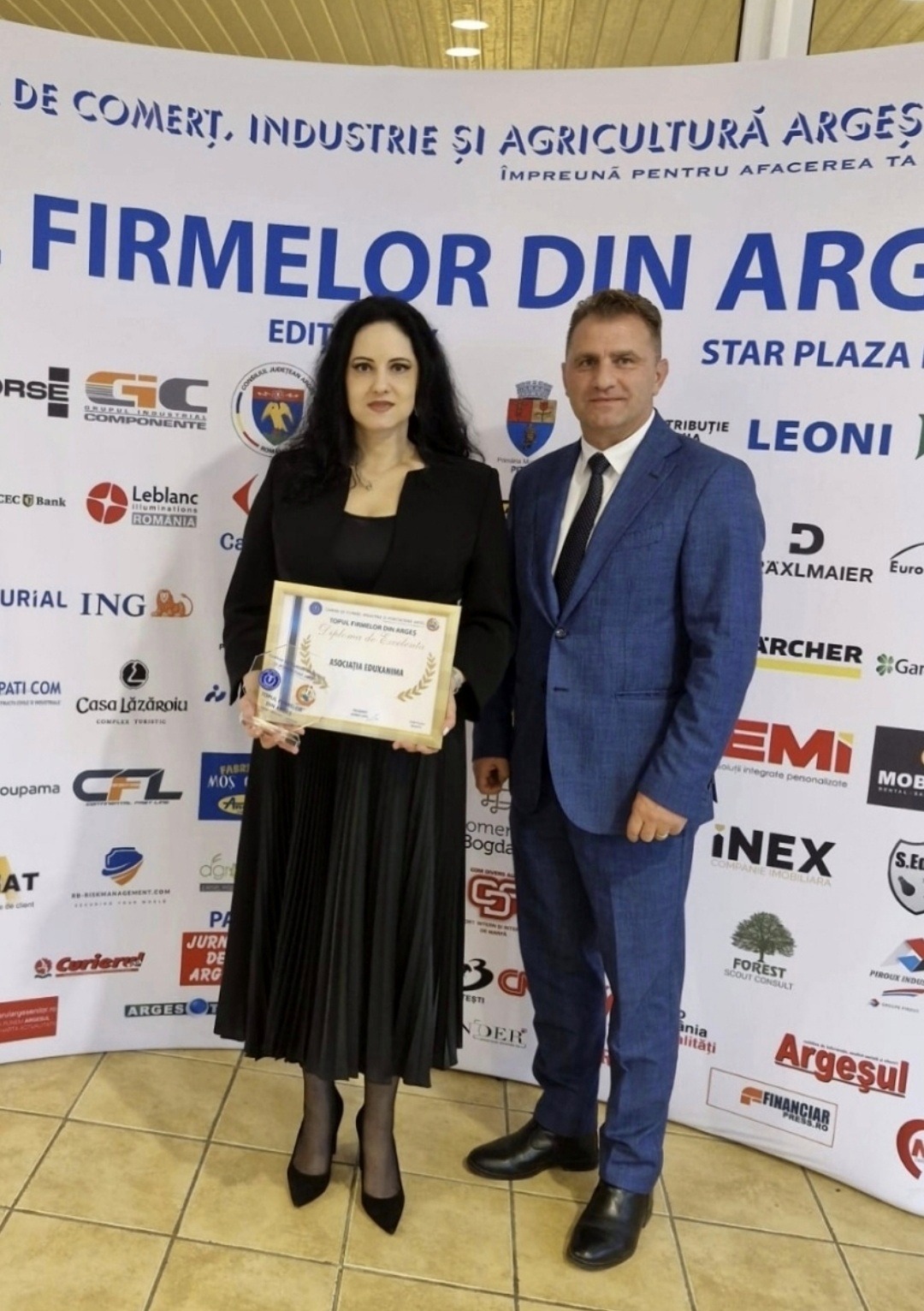 Organizația EDUXANIMA, premiu de excelență la "Topul Firmelor din Argeș - 2024" | ROMEDIA