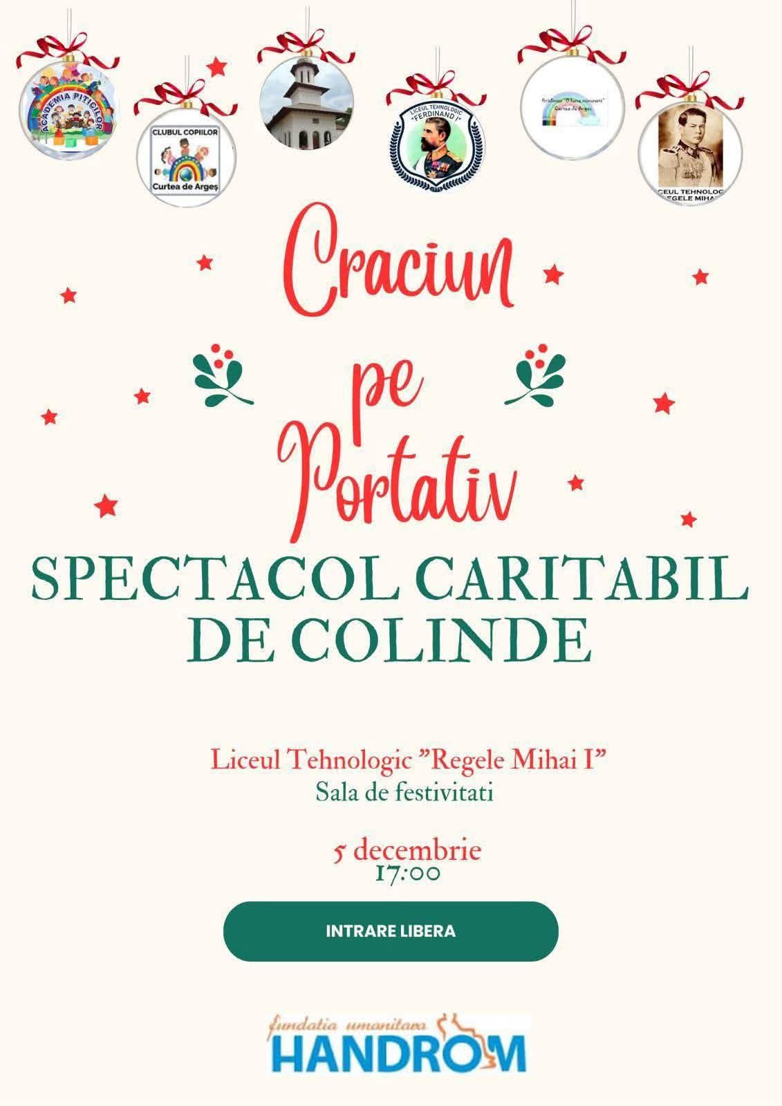 "Crăciun pe Portativ" – spectacol caritabil pentru nevoiași la Liceul ...